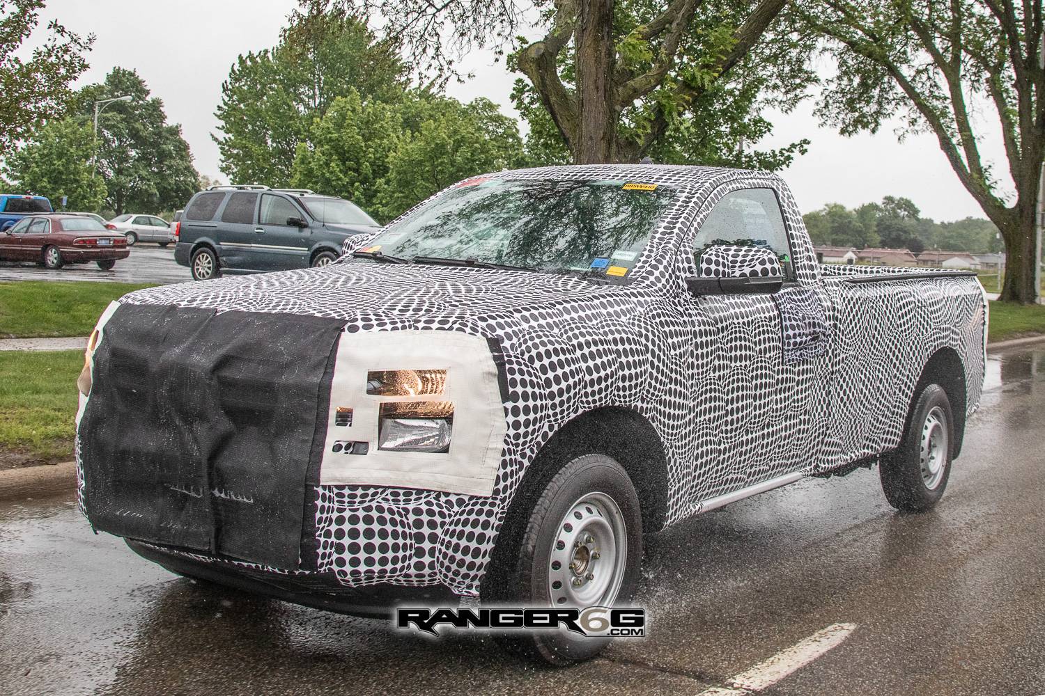 First Look: 2023 Ford Ranger Single Cab Spied in LHD Riding on Steelies ...