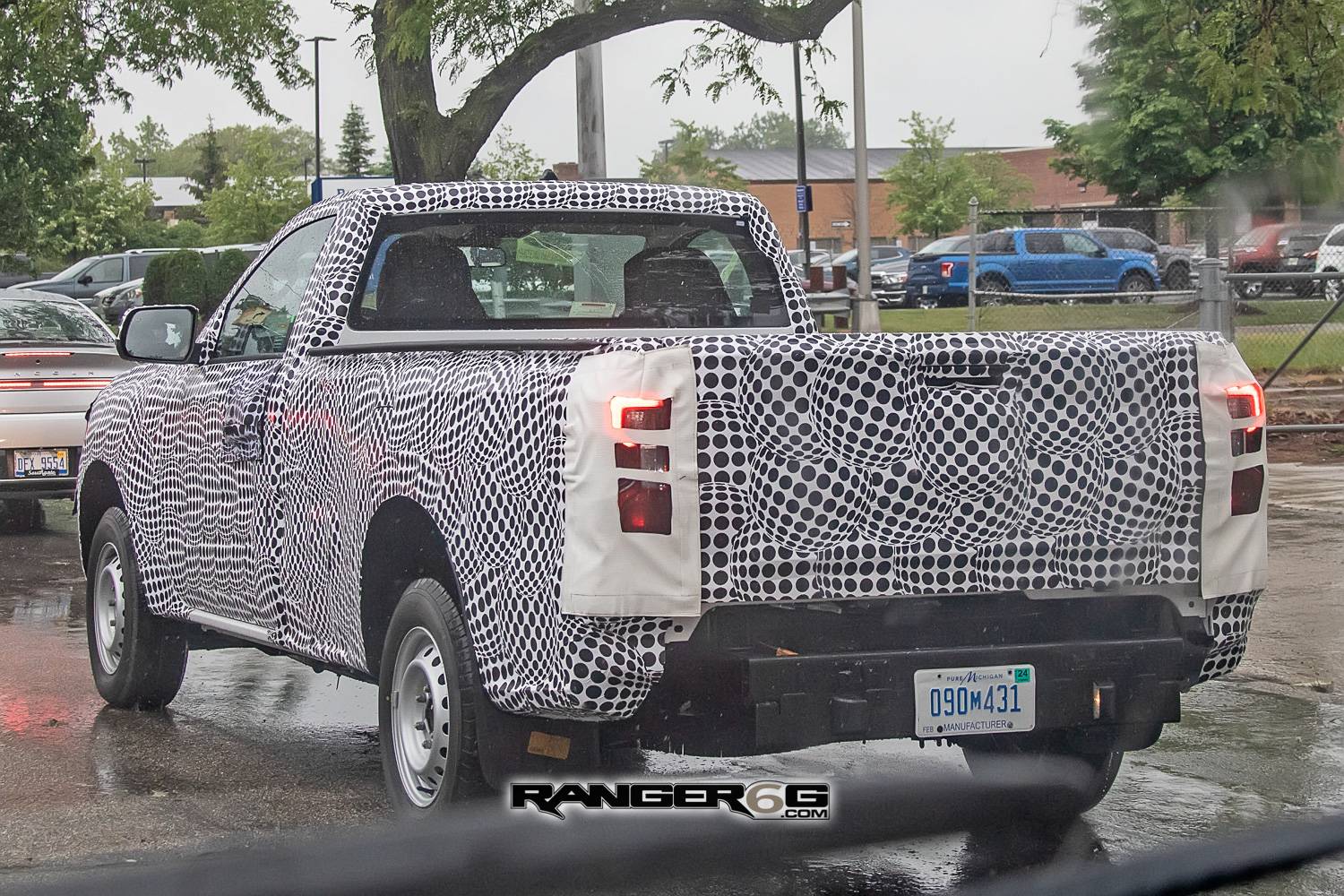 First Look: 2023 Ford Ranger Single Cab Spied in LHD Riding on Steelies ...