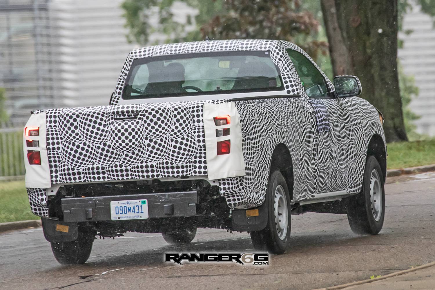 First Look: 2023 Ford Ranger Single Cab Spied in LHD Riding on Steelies ...