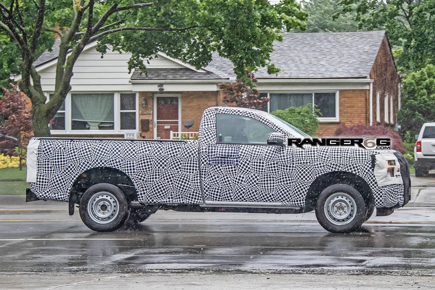 First Look: 2023 Ford Ranger Single Cab Spied in LHD Riding on Steelies ...