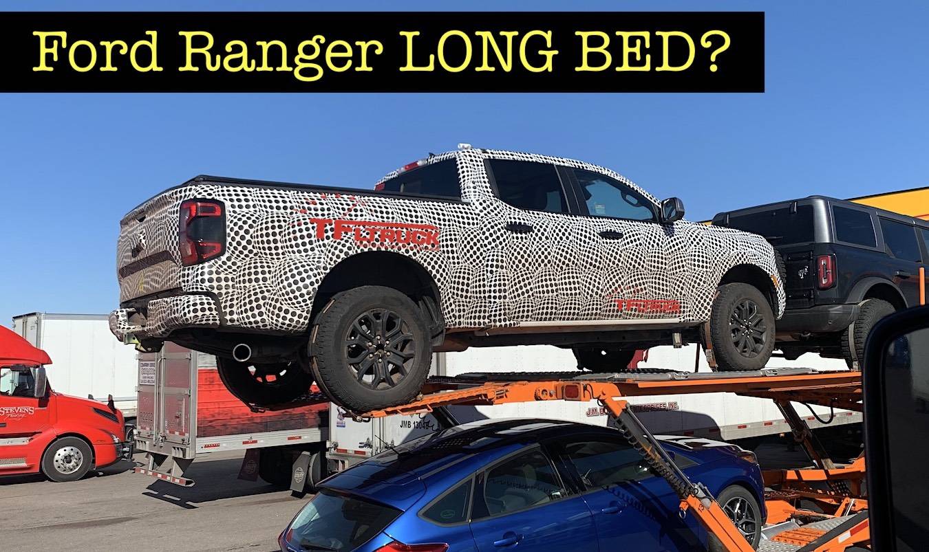 Spotted: 2024 Ford Ranger Crew Cab Long Bed! | Ranger6G - 2024+ Ranger ...