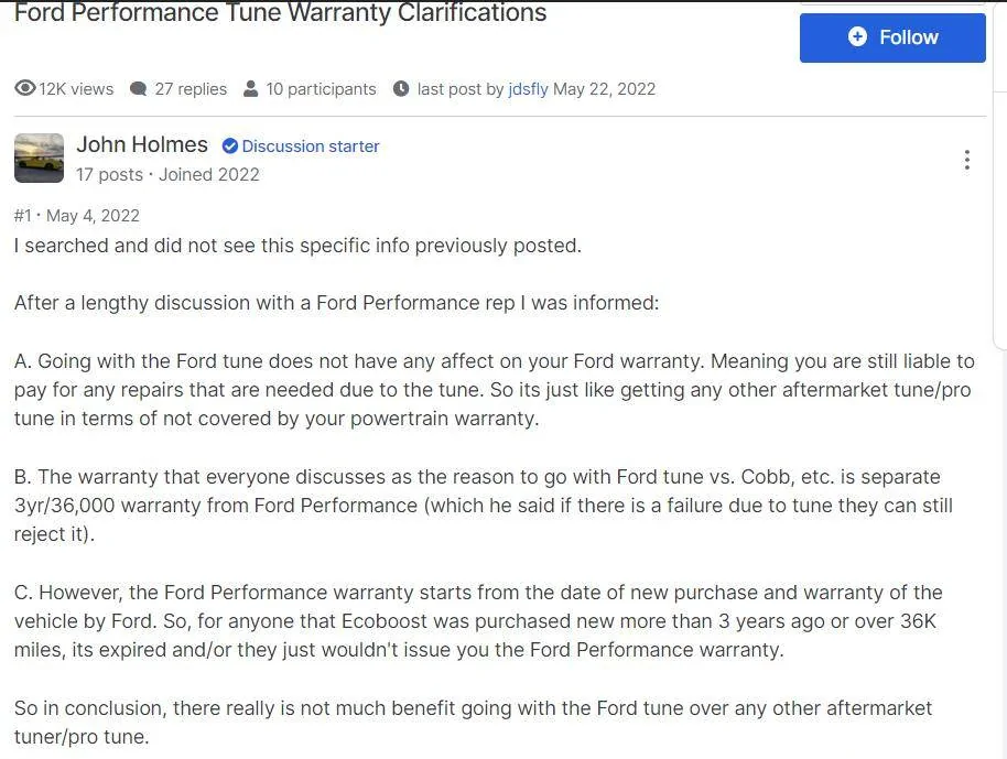 Ford Performance Tune | Ranger6G - 2024+ Ranger & Raptor Forum, News ...