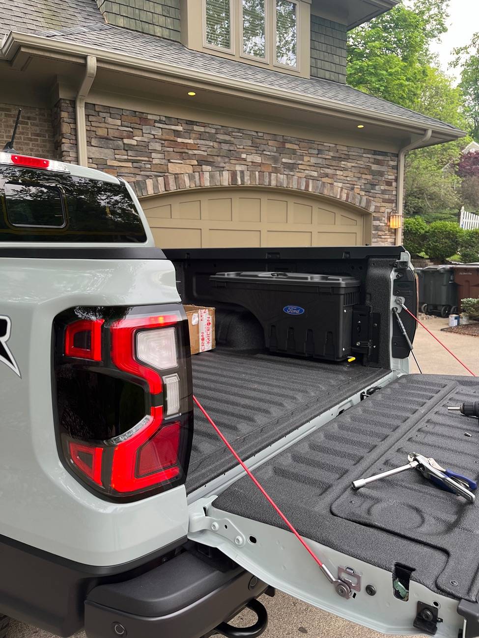 Ford storage bins (pivot storage box) installed in bed | Ranger6G ...