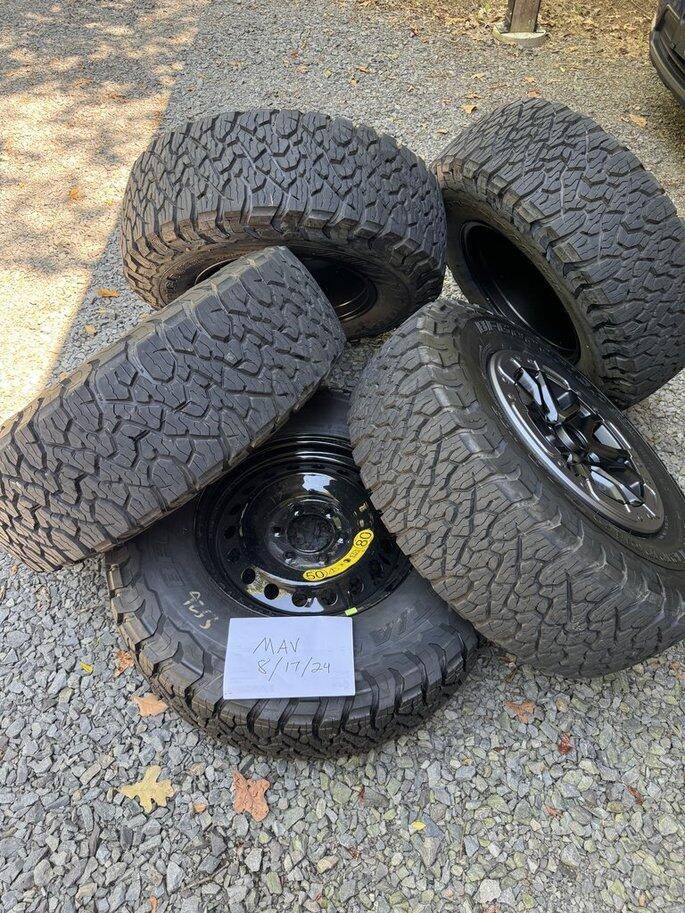 Arkansas - Raptor KO3 285/70R17 tires/spare | Ranger6G - 2024+ Ranger ...