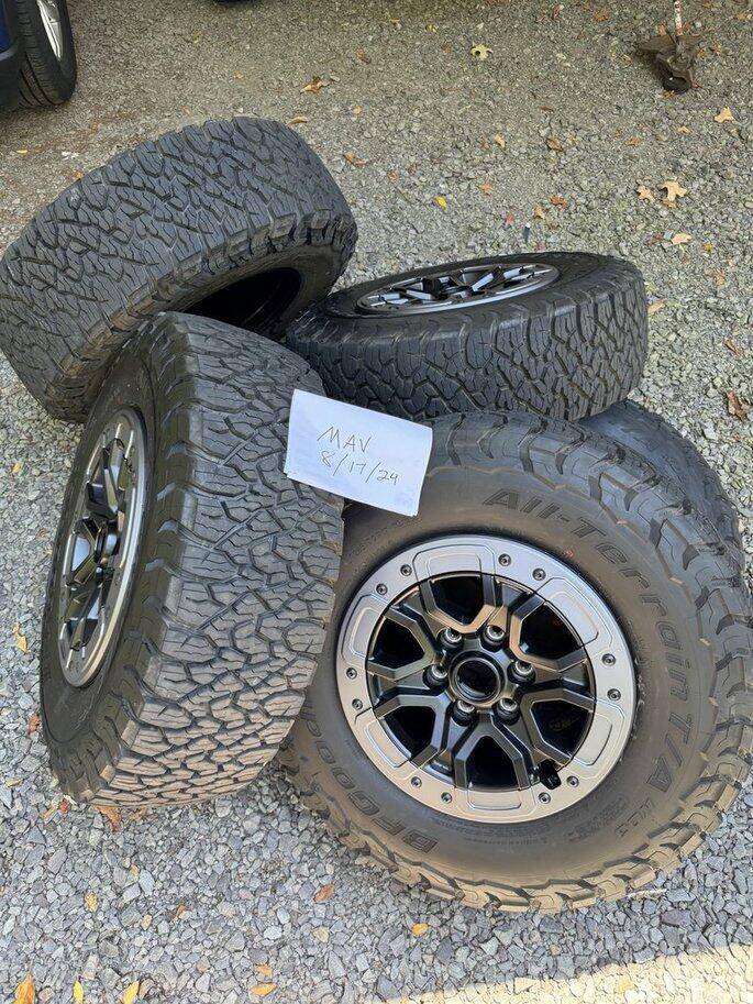 Arkansas - Raptor KO3 285/70R17 tires/spare | Ranger6G - 2024+ Ranger ...
