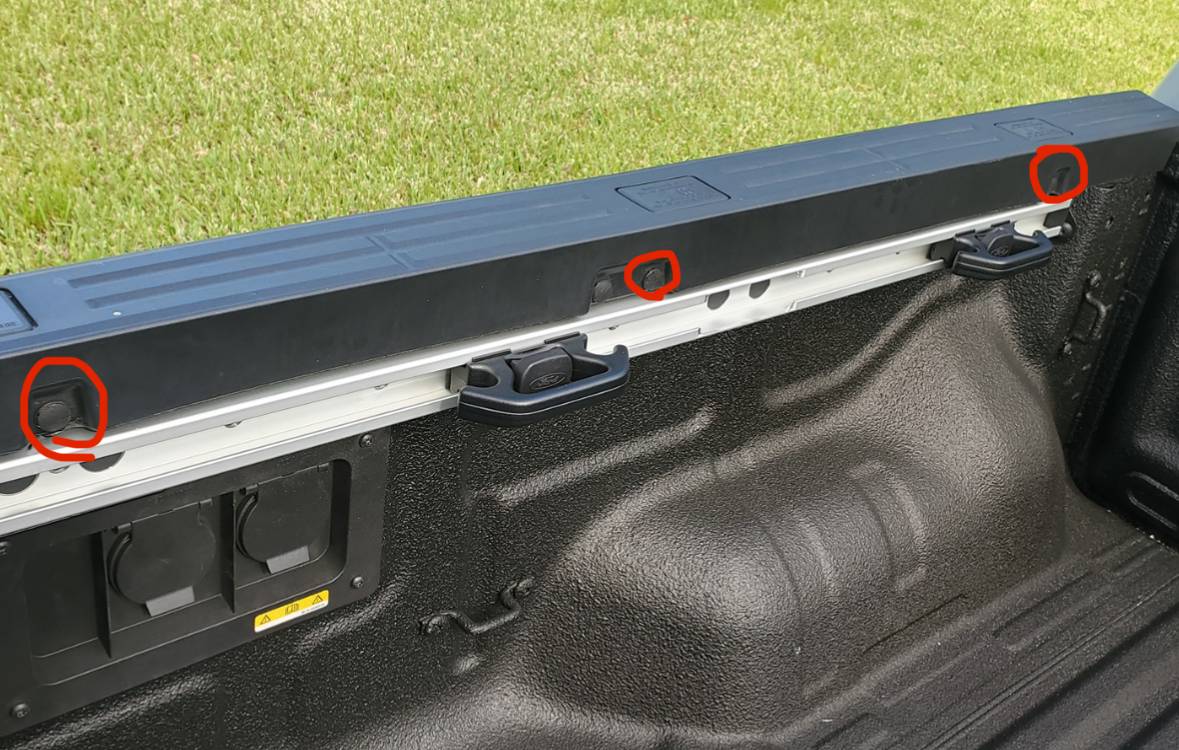 Cargo management rail with tonneau | Ranger6G - 2024+ Ranger & Raptor ...