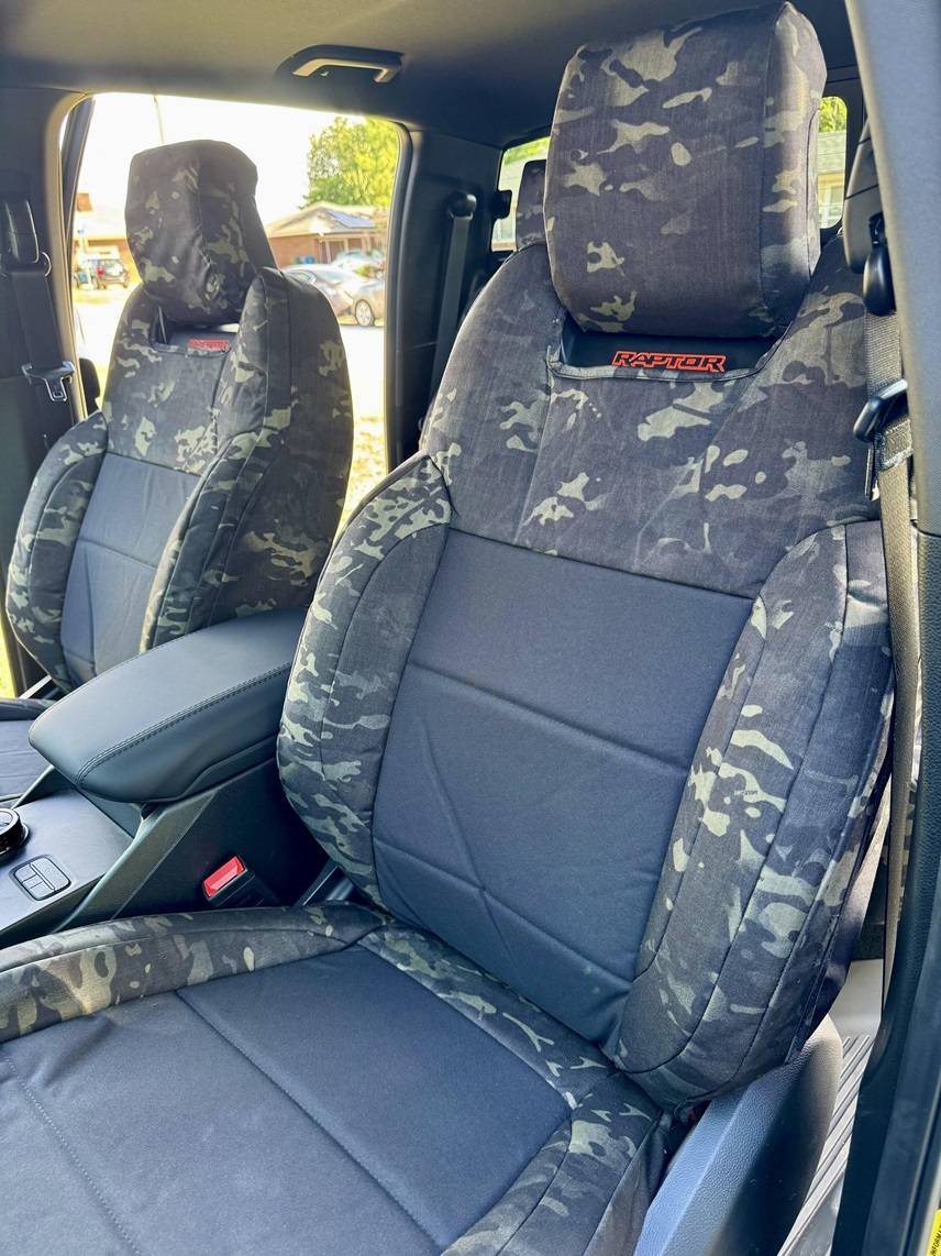 Ford Ranger For Raptor 2024-2025 ABS Matte Black Front Headlight Cover ...