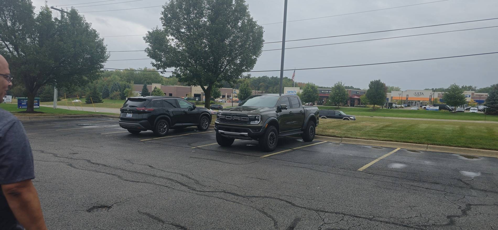 Leveled, tuned, 315/70R17s, Ford outline on grille (2024 Ranger Raptor ...