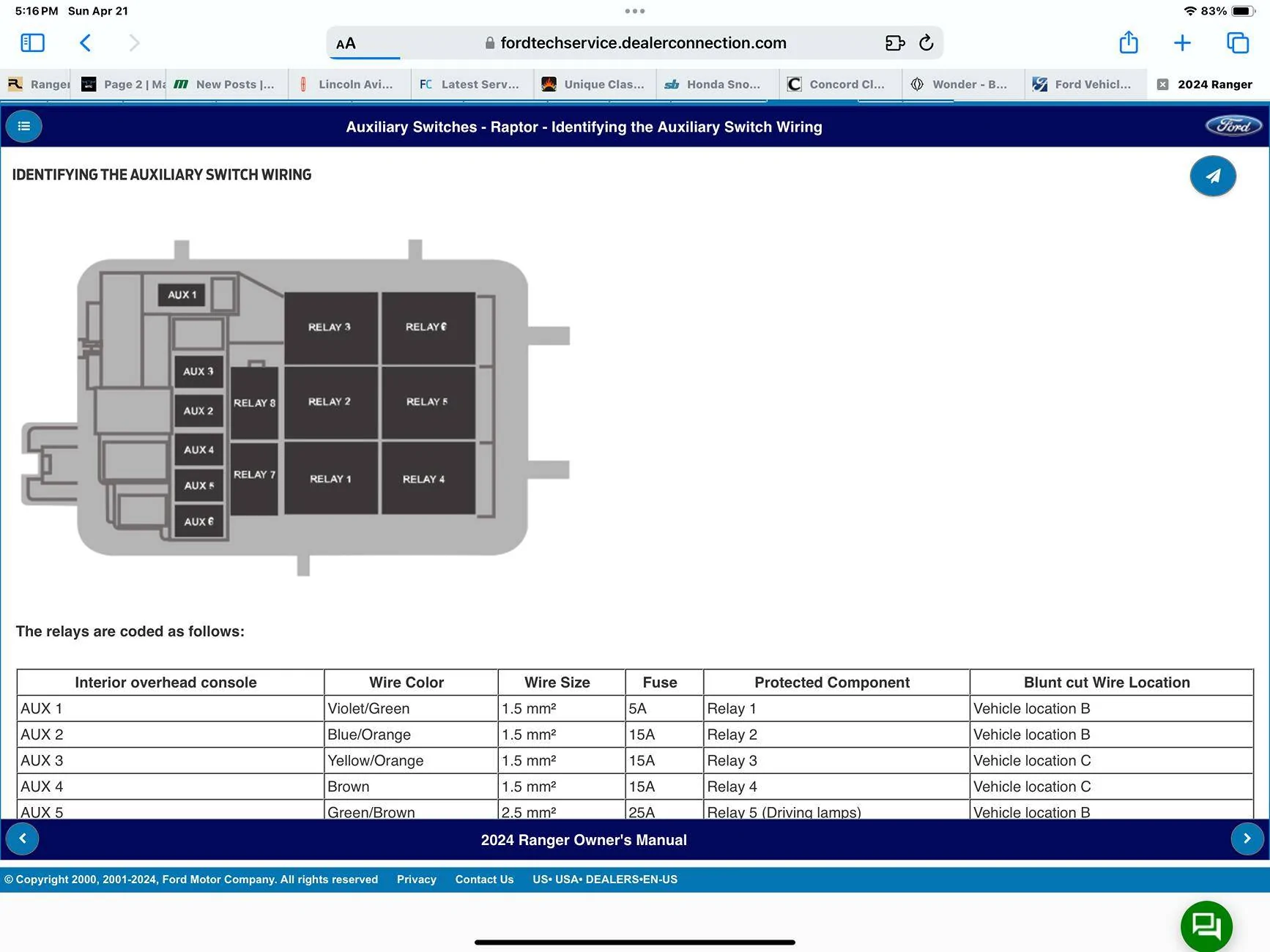 Up-Fitter Switch Harness Schematic Diagrams / Auxiliary Switches Wiring ...