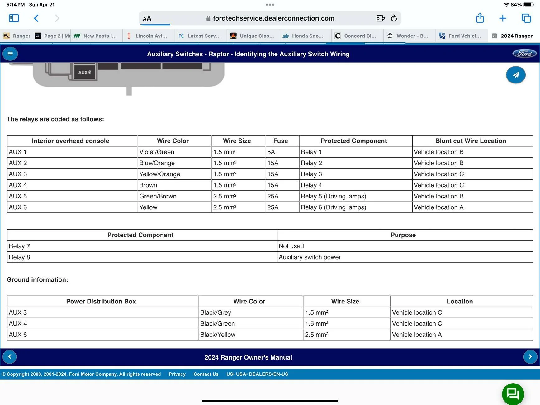 Up-Fitter Switch Harness Schematic Diagrams / Auxiliary Switches Wiring ...