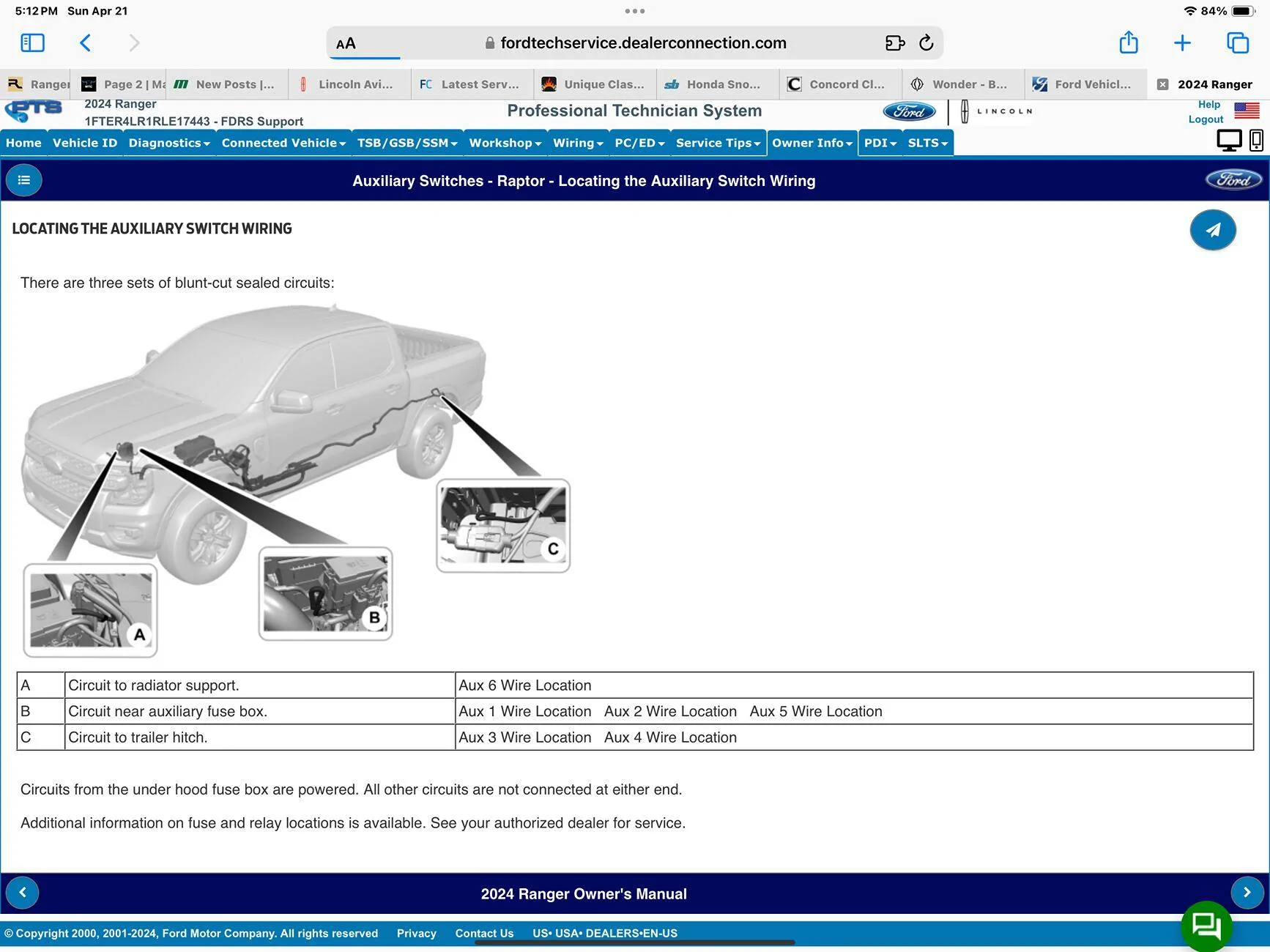 Up-Fitter Switch Harness Schematic Diagrams / Auxiliary Switches Wiring ...