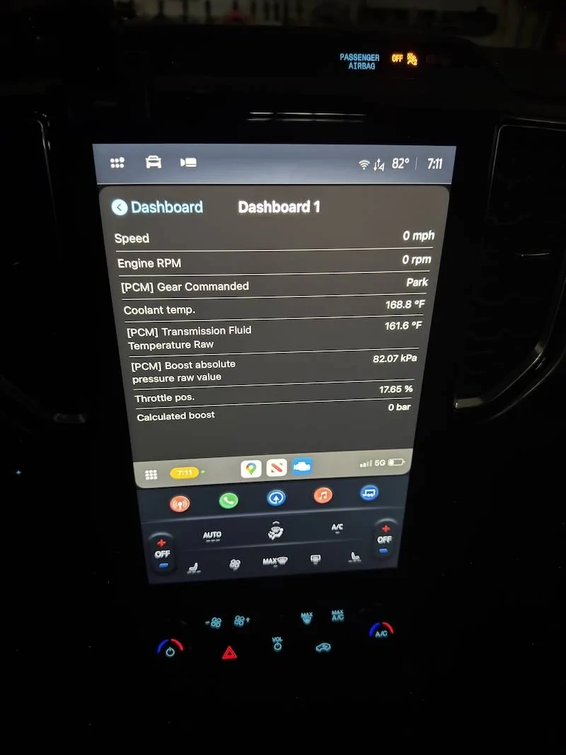 OBD2 info displayed in CarPlay | Ranger6G - 2024+ Ranger & Raptor Forum ...