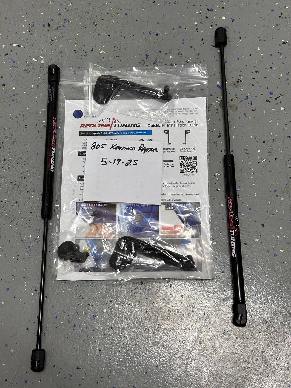 Redline Tuning Ranger Raptor Quick lift hood kit SOLD | Ranger6G - 2024 ...