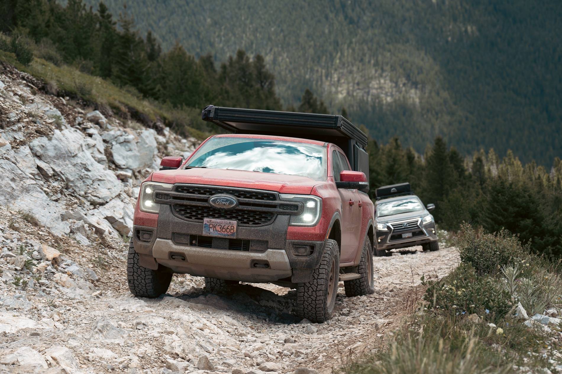 Red 2.7 Lariat Overland Build - Dobinsons Lift, Super Pacific Camper ...