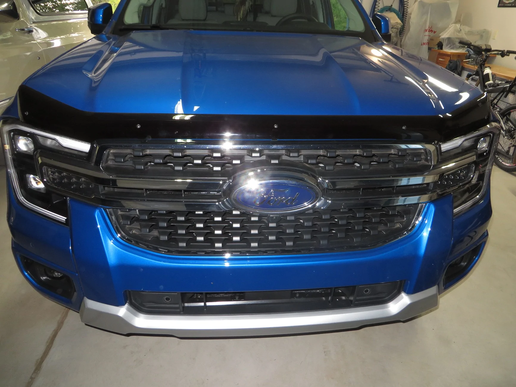 Aeroskin II Hood/Bug shield by Husky installed | Ranger6G - 2024 ...