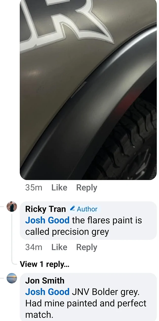 2025 RR paint code for flares | Ranger6G - 2024+ Ranger & Raptor Forum ...