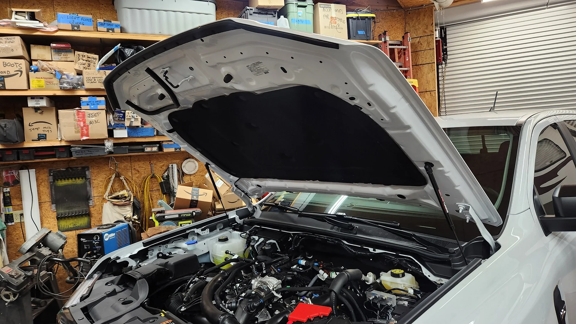 What's New in da Hood: installed Redline hood shocks, OEM hood pad ...