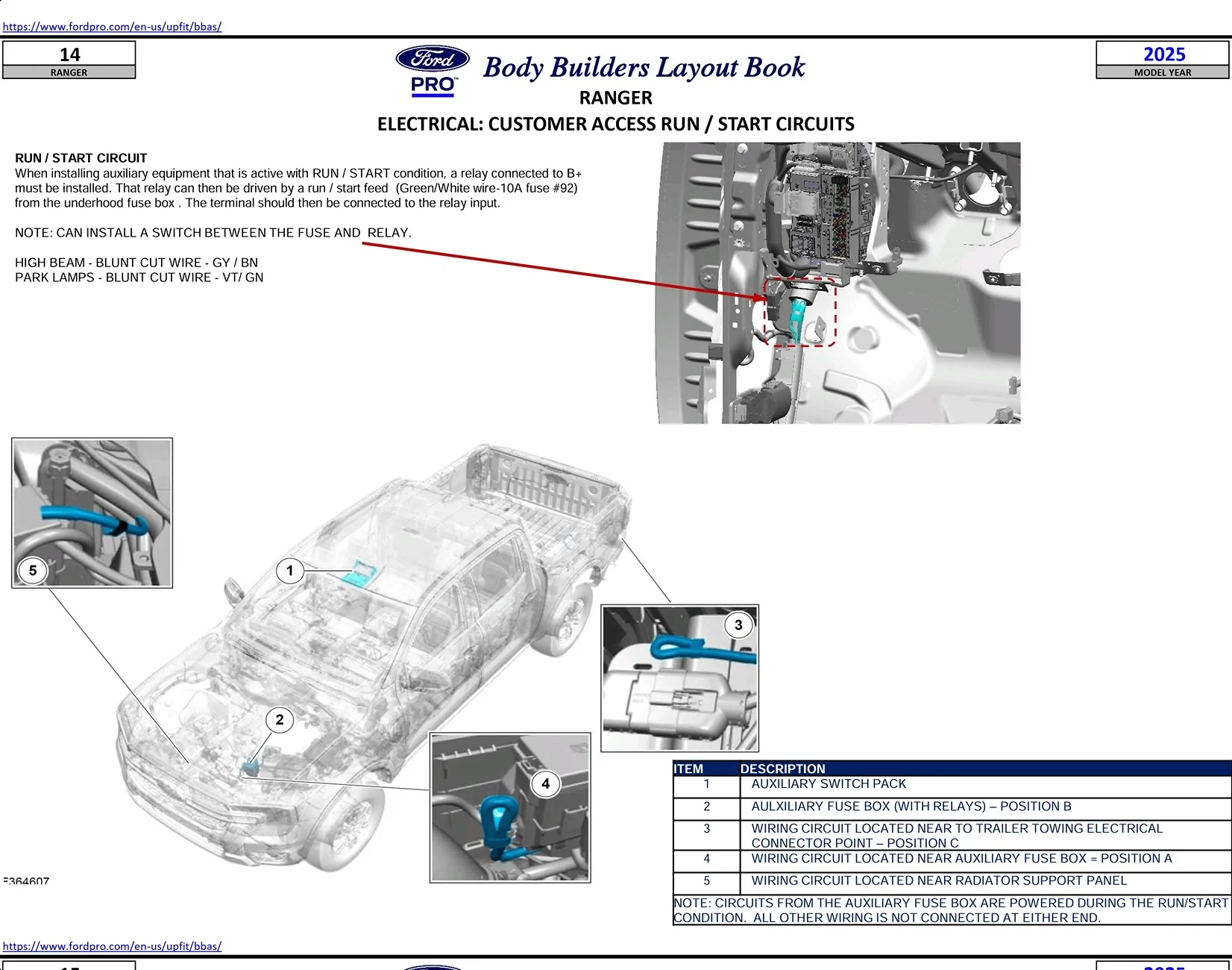 Up-Fitter Switch Harness Schematic Diagrams / Auxiliary Switches Wiring ...
