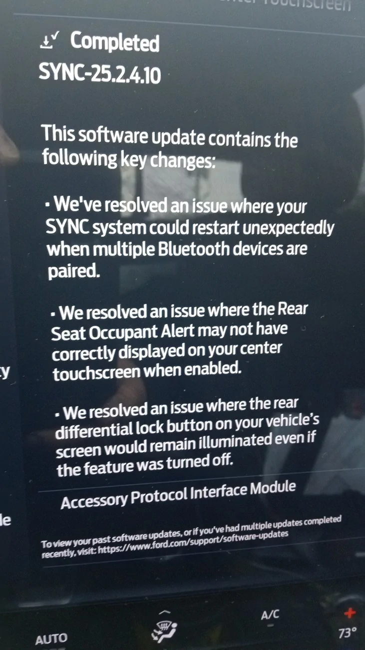 SYNC-25.2.4.10 software update | Ranger6G - 2024+ Ranger & Raptor Forum ...